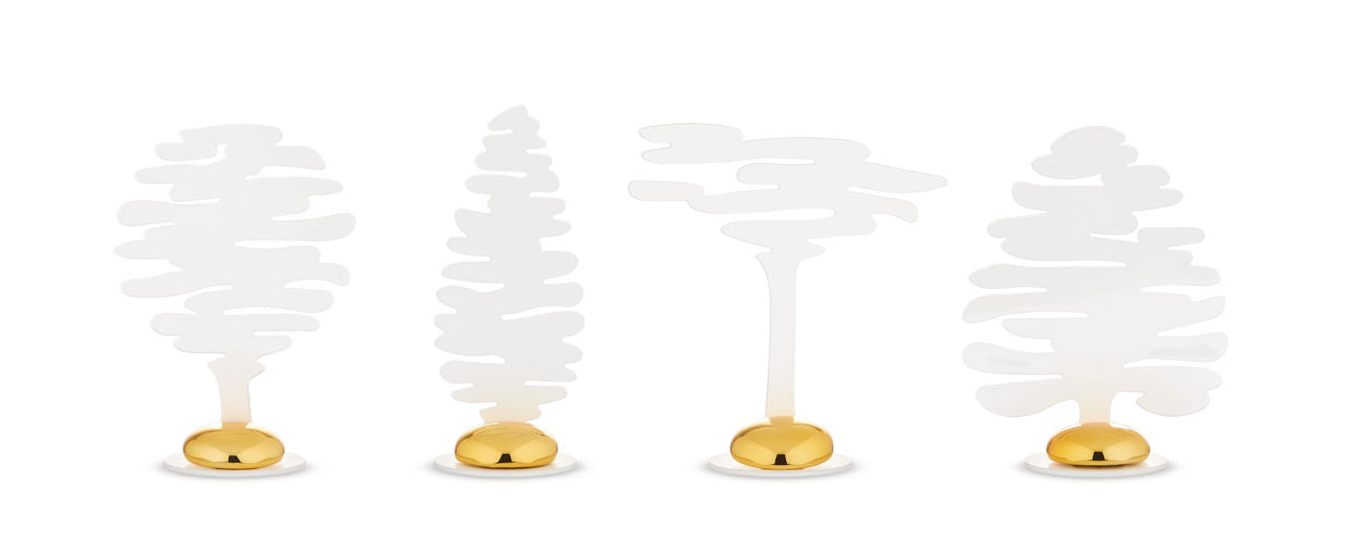 Alessi Barkplace Tree Set bestehend aus Tischkartenhaltern Weiß ...